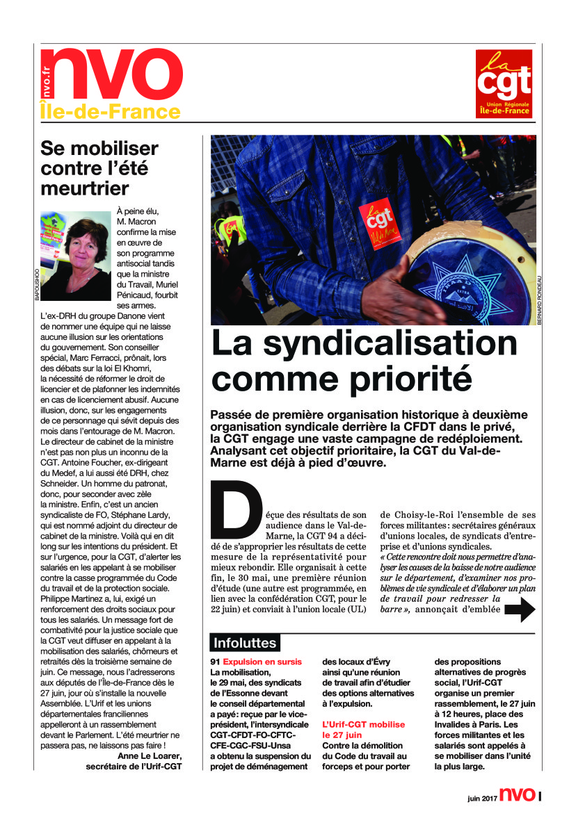 URIF juin 2017 – La Vie Ouvrière